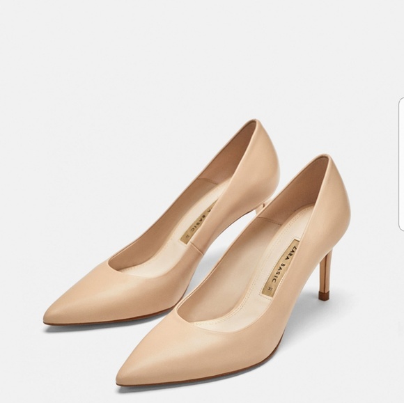 Zara | Shoes | Zara Leather High Heel Pump | Poshmark